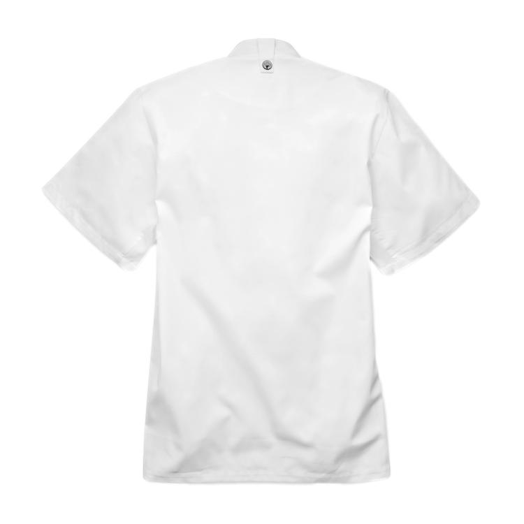Chef Works Cannes Short Sleeve Chef Jacket White w/Press Stud Buttons ...