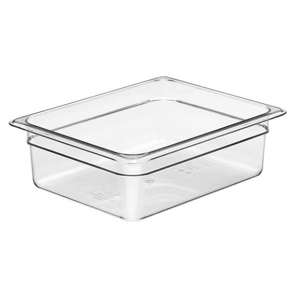 Polycarb Food Pan 1/2 Size GN 100mm Clear - Hospitality Supplies Express