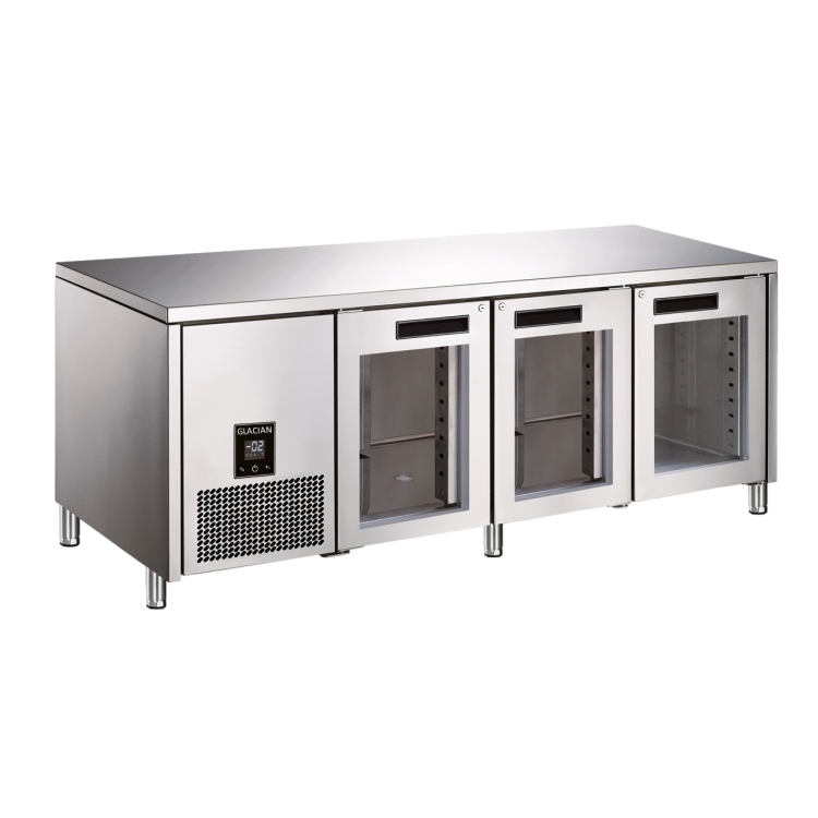 Glacian 3 Door Slimline 660 Deep Glass Chiller - Hospitality Supplies ...