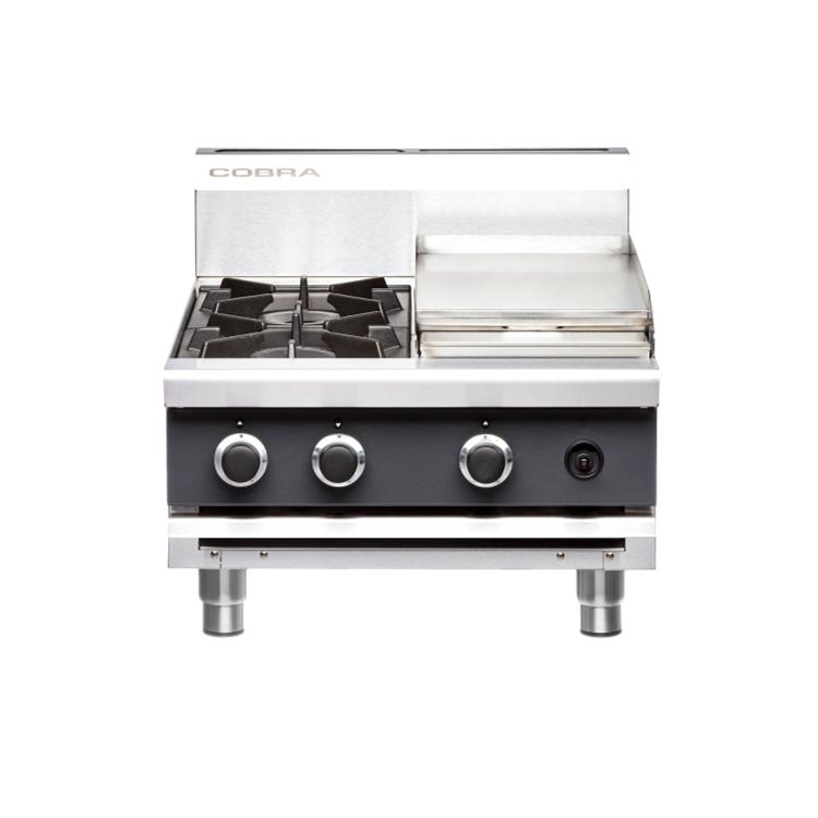 Cobra C6C-B 600mm Two Burner / Griddle Gas Cooktop - Bench Model ...