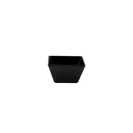 Square Bowl Melamine Black 90x90x55mm - Hospitality Supplies Express